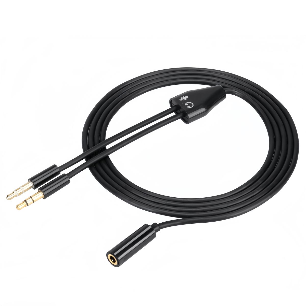 Audio Mic Adapter Mobile Chat Link Cable 3.5mm Voice Recording Audio ...