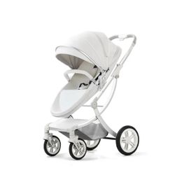 Pu Leather Egg Style 2 in 1 Luxury Stroller-White | Shop Today. Get it ...