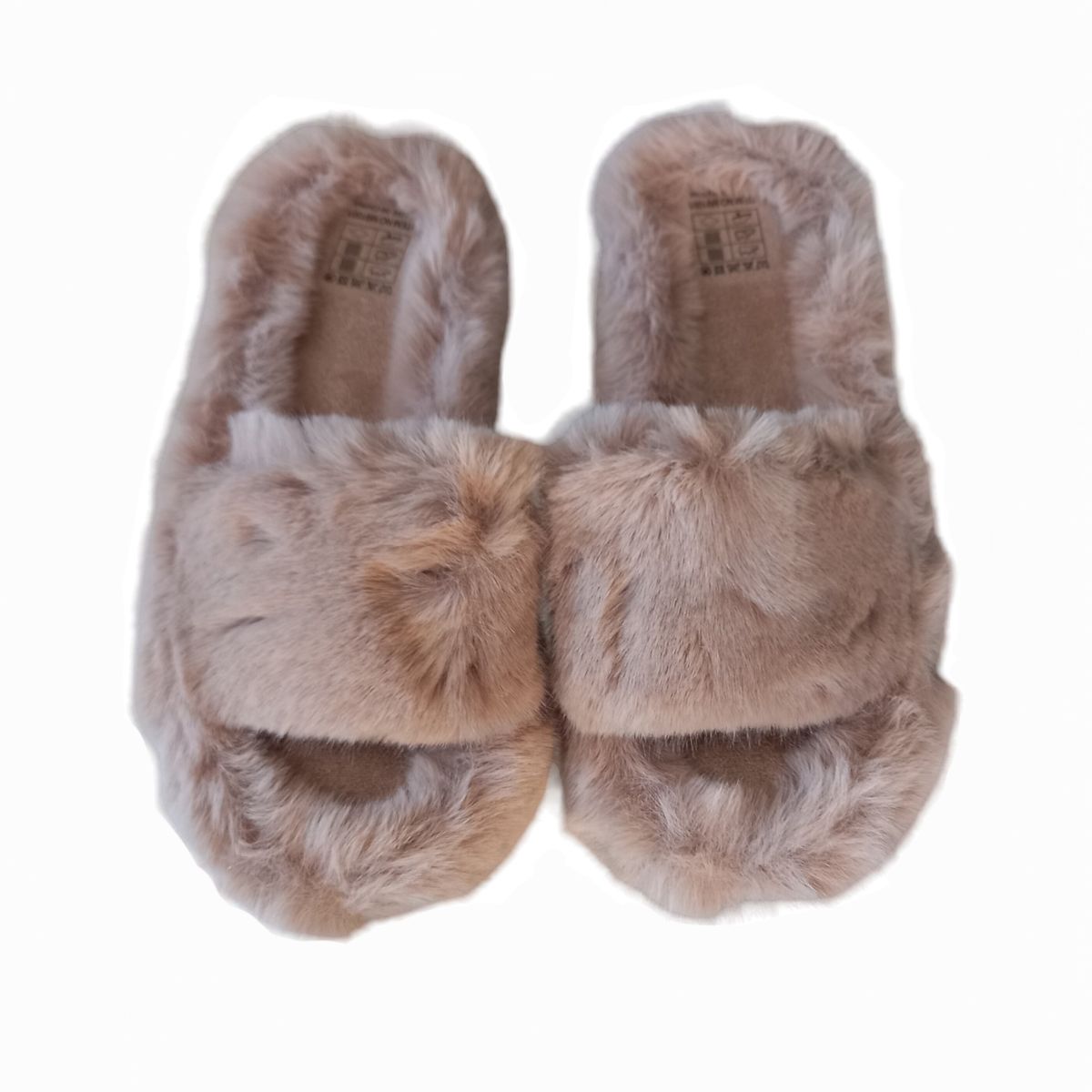 Ladies Open Toe Fur Morning Slippers | Shop Today. Get it Tomorrow ...