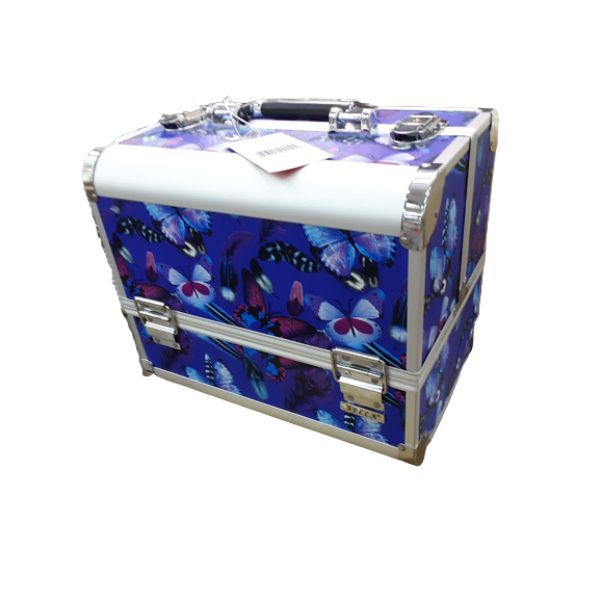 Large Blue Professional Aluminium Make-Up Cosmetic Case | Shop Today ...