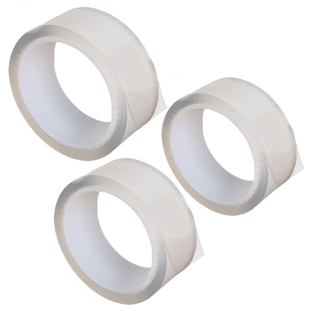 Home DIY Self Adhesive Thick Acrylic Sealing Tape Set of 3 Sizes (0,5mm ...
