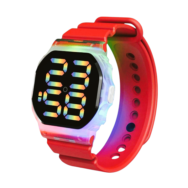 Vibrant Rainbow Display Kids' Digital LED Watch - Red | Shop Today. Get ...
