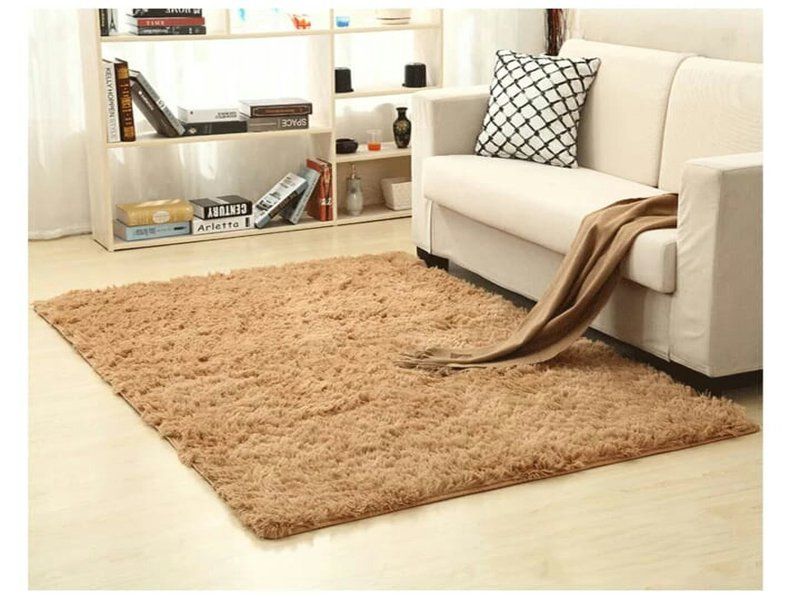 Fluffy Light Brown Foldable Shaggy Rug\Carpet | Shop Today. Get it ...