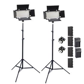 Rechargeable Video/Photo LED Light Kit – U800 + 2Pcs 3200 - 6500K ...