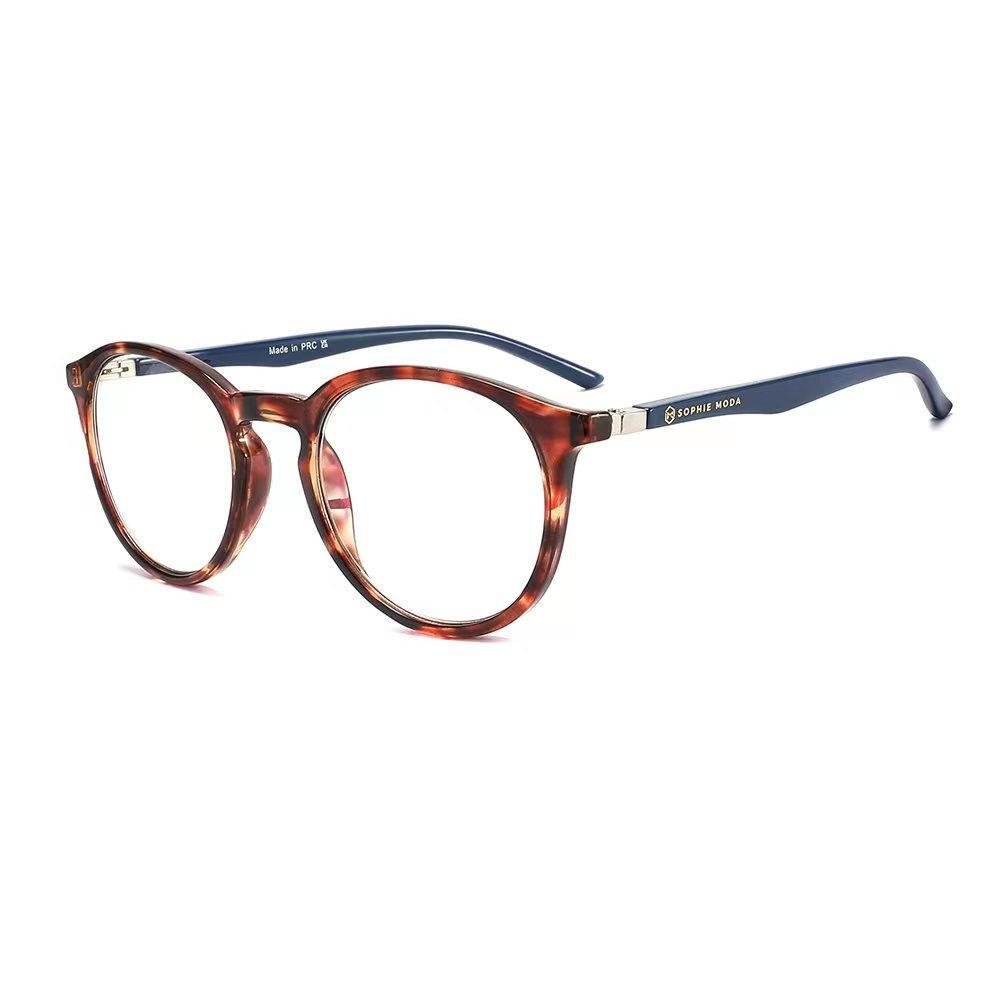Sophie Moda Anti-Blue Light Glasses - Tempo (Brown Blue) | Shop Today ...
