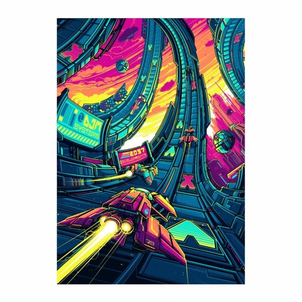 Space Ship Video Game Poster - A1 | Shop Today. Get it Tomorrow ...