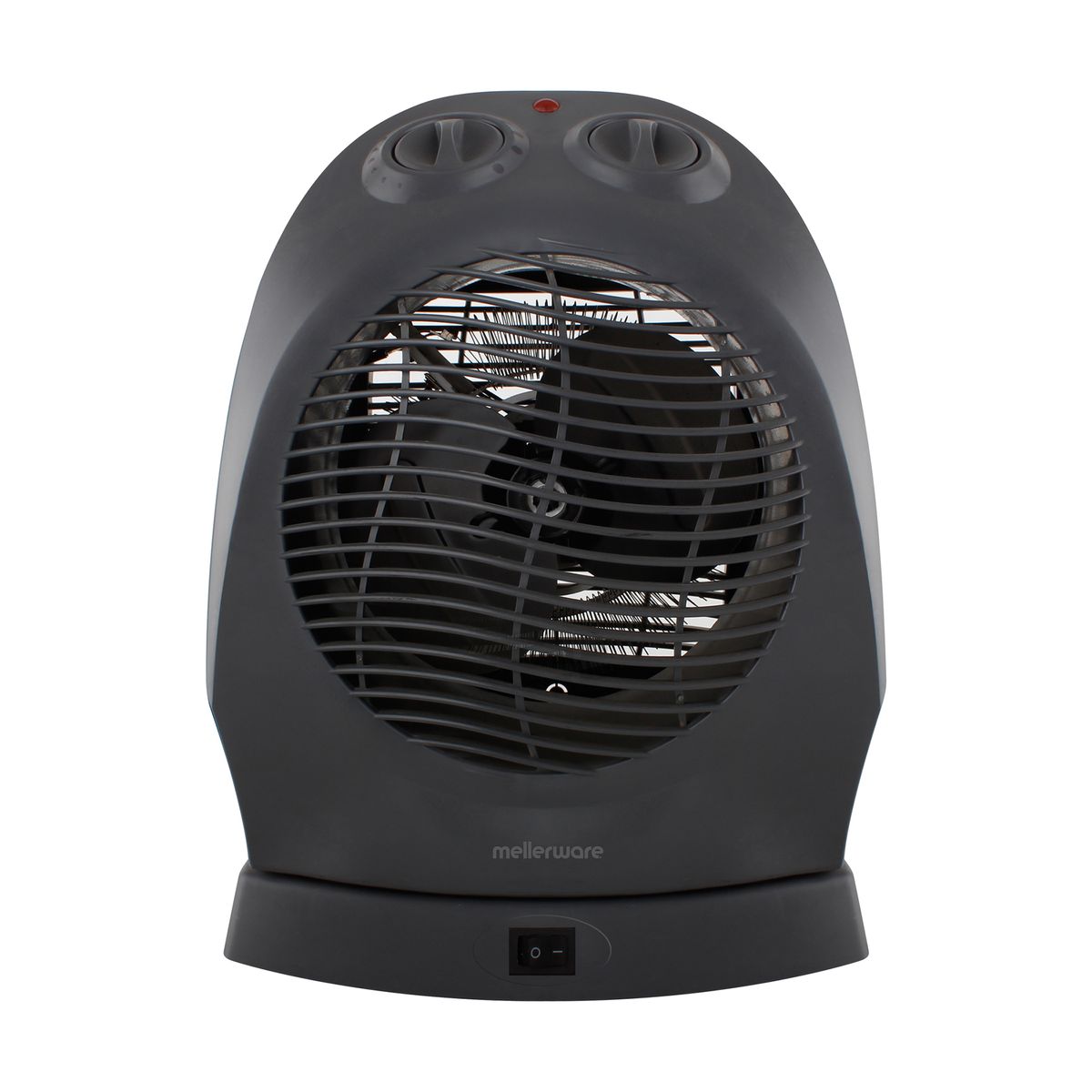 Mellerware Heater Oscilating Floor Fan Plastic Graphite 2Heat Settings ...