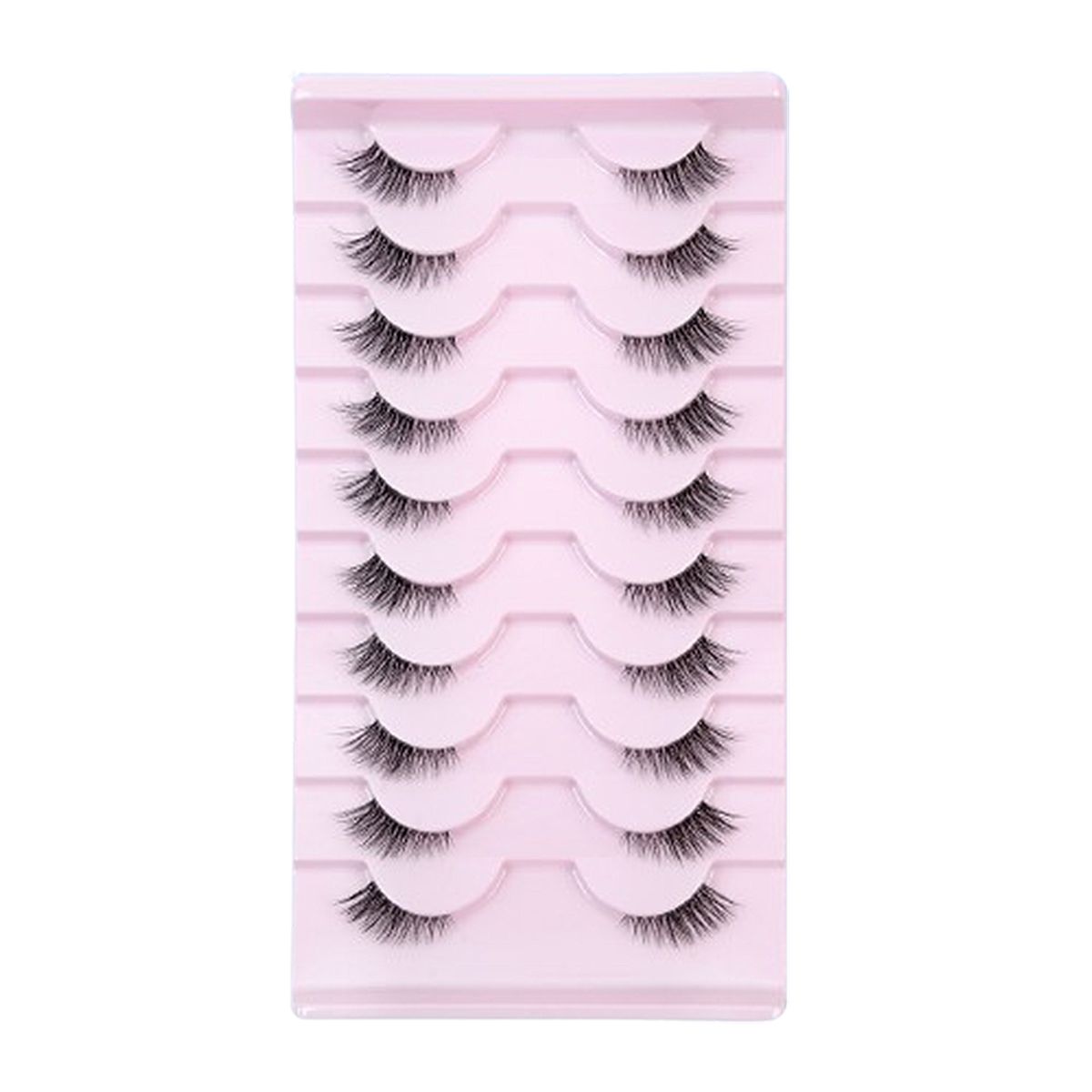 10 Pairs Separated False Eyelashes Eye Style Natural Crossed Extended ...