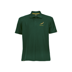Springbok Supporter Golf T-shirt Mens- Official Licensed | Shop Today ...