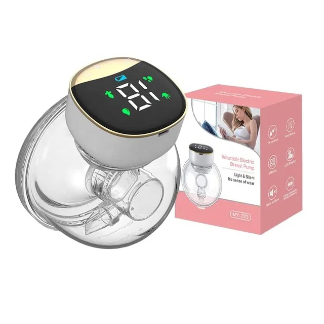LED Touch Electric Wearable Breast Pump with With 4 Modes 12 Gears ...