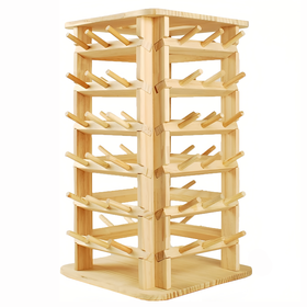 Rotating Wooden Thread Rack Thread Stand Jewelry Sewing Organizer ...