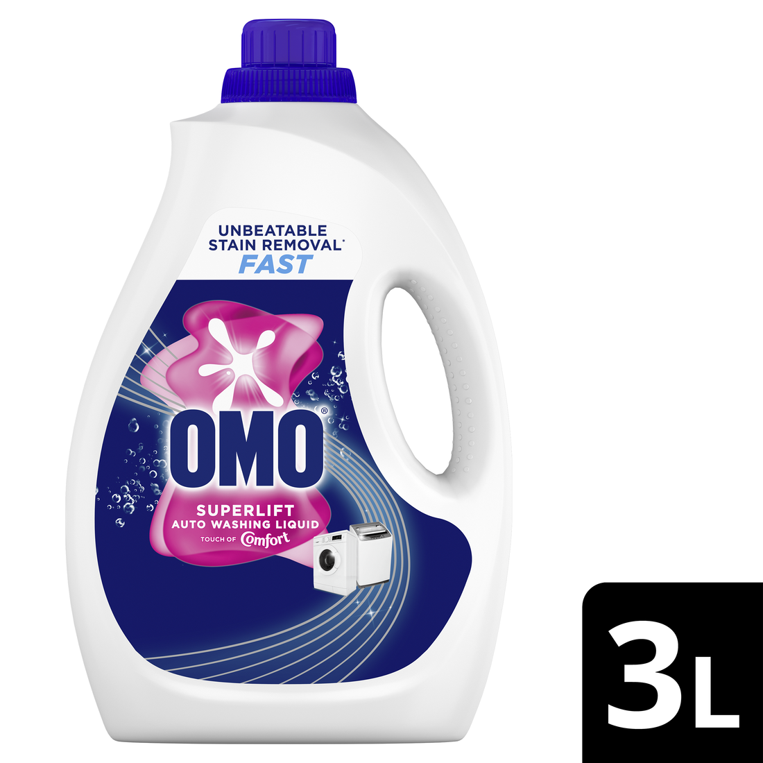 OMO Stain Removal Auto Washing Liquid Detergent with Comfort Freshness ...