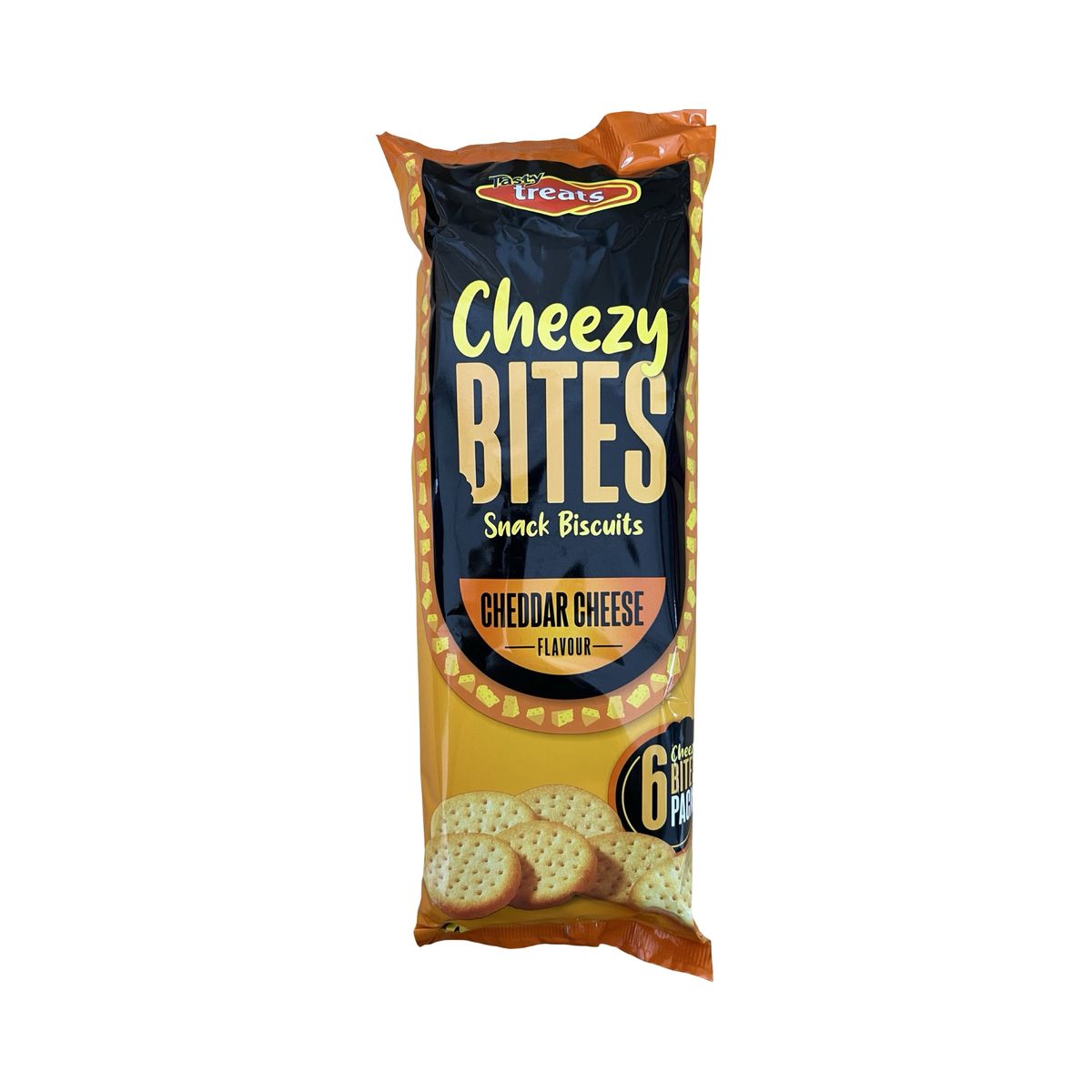 Tasty Treats Cheezy Bites Cheddar Cheese Snack Biscuits - 6 x 30g Packs ...