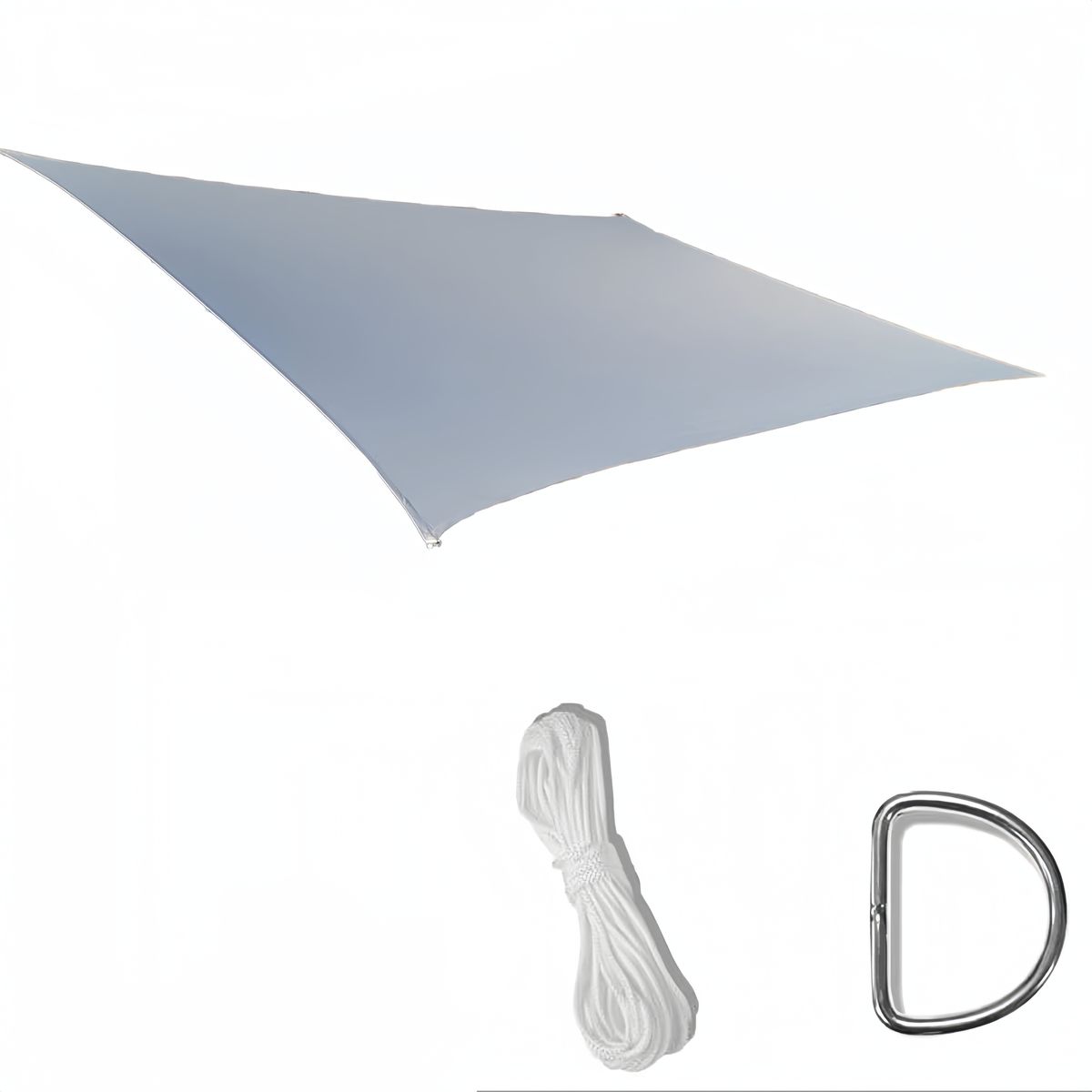 Four-Cornered Awning 3 x 3M Sun Shade Sail Outdoor Shade Cover UV ...