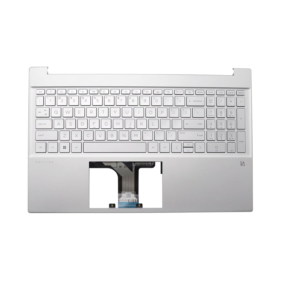 Keyboard + Palmrest for HP 15-EG 15-EH Upper Case with Backlit Keyboard ...