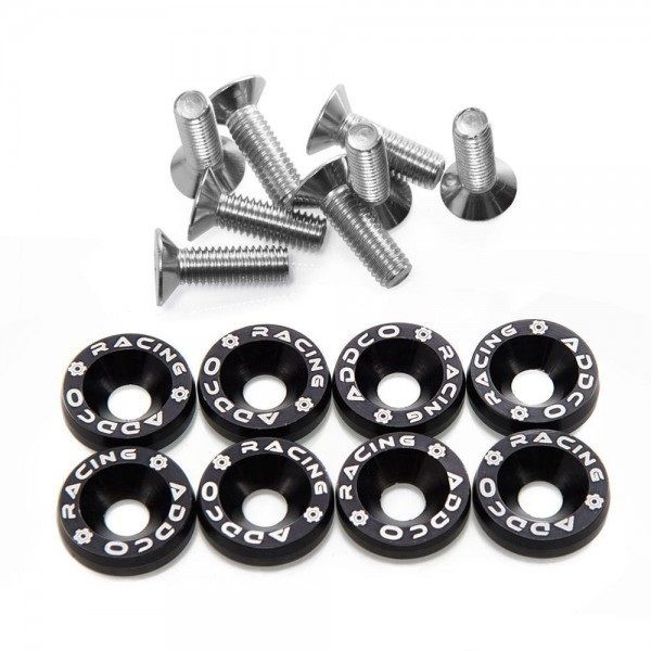 Fender Washer Flush Washer Black Bumper Dress-Up Kit 8 Piece | Shop ...