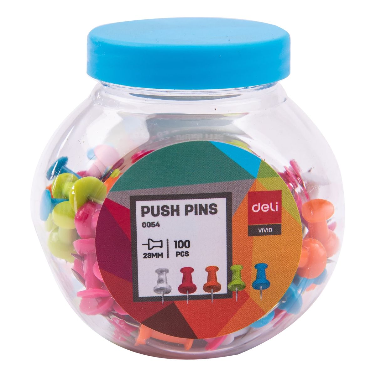 Push Pins 23mm Assorted Neon - 100pcs | Shop Today. Get it Tomorrow ...