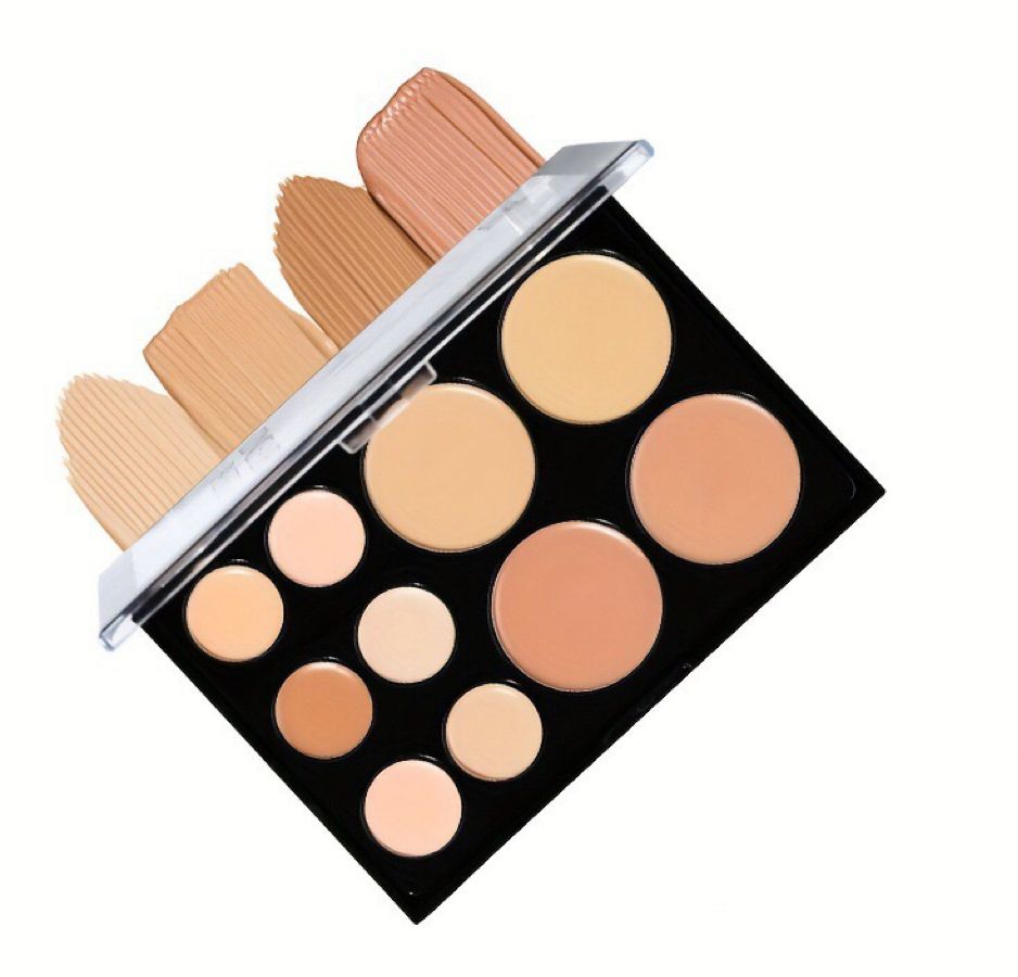 10-colors Concealer Palette Matte Natural Color System Brightening Skin ...