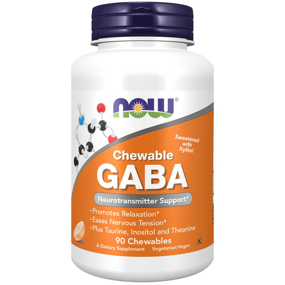 NOW Foods GABA Orange Flavor Chewable - 90 Chewables | Shop Today. Get ...