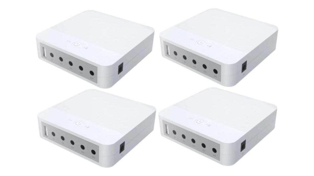 Battery Backup Mini UPS Power Supply for WiFi Router and Charger - 4 ...