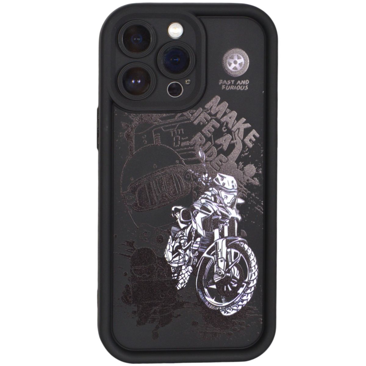 Phone Case with Dirt Bike and Pro Cam - Iphone 15 Pro Max - Black ...