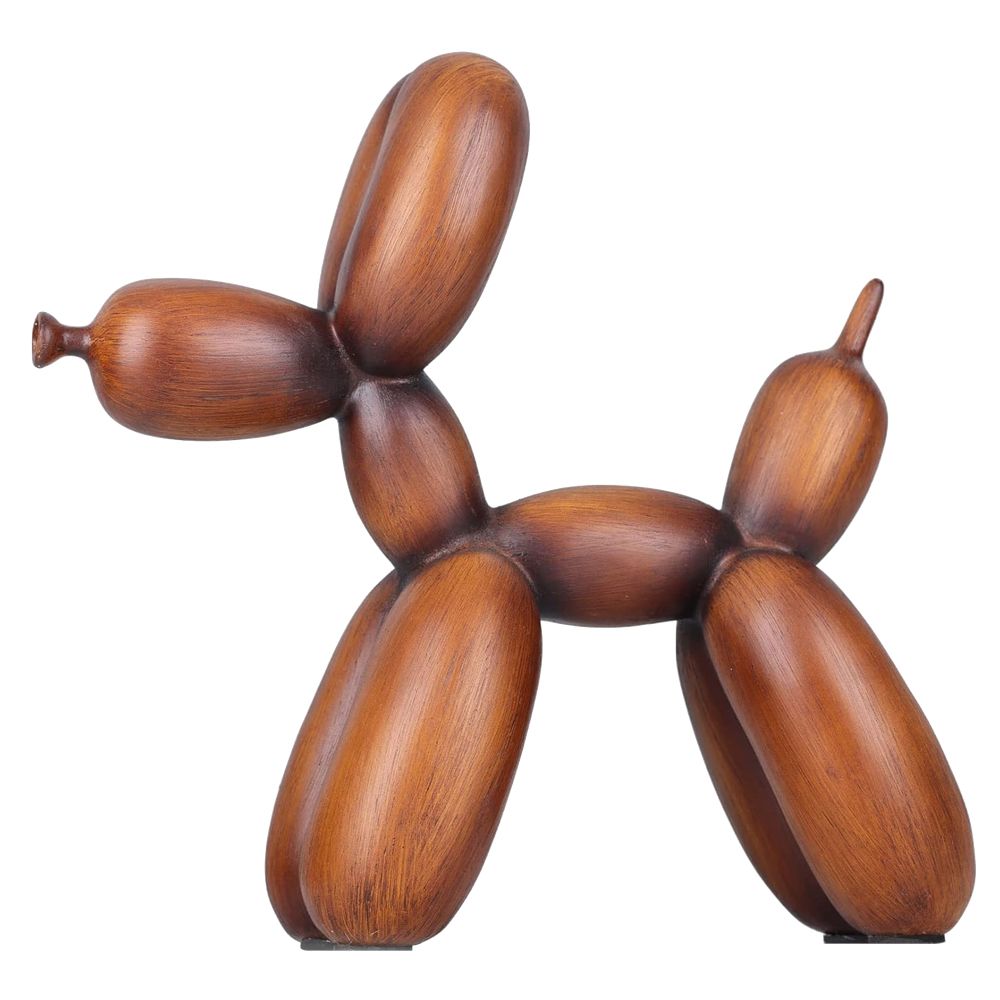 Decor Resin Wooden Style Balloon Dog Tabletop Ornament (17cm) | Shop ...