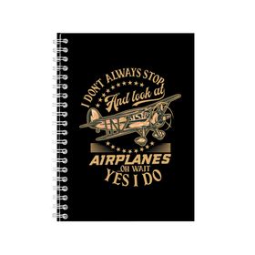 Airplanes Notebook Pilot Gift Idea Writing Book Notepad Pad 34 | Shop ...
