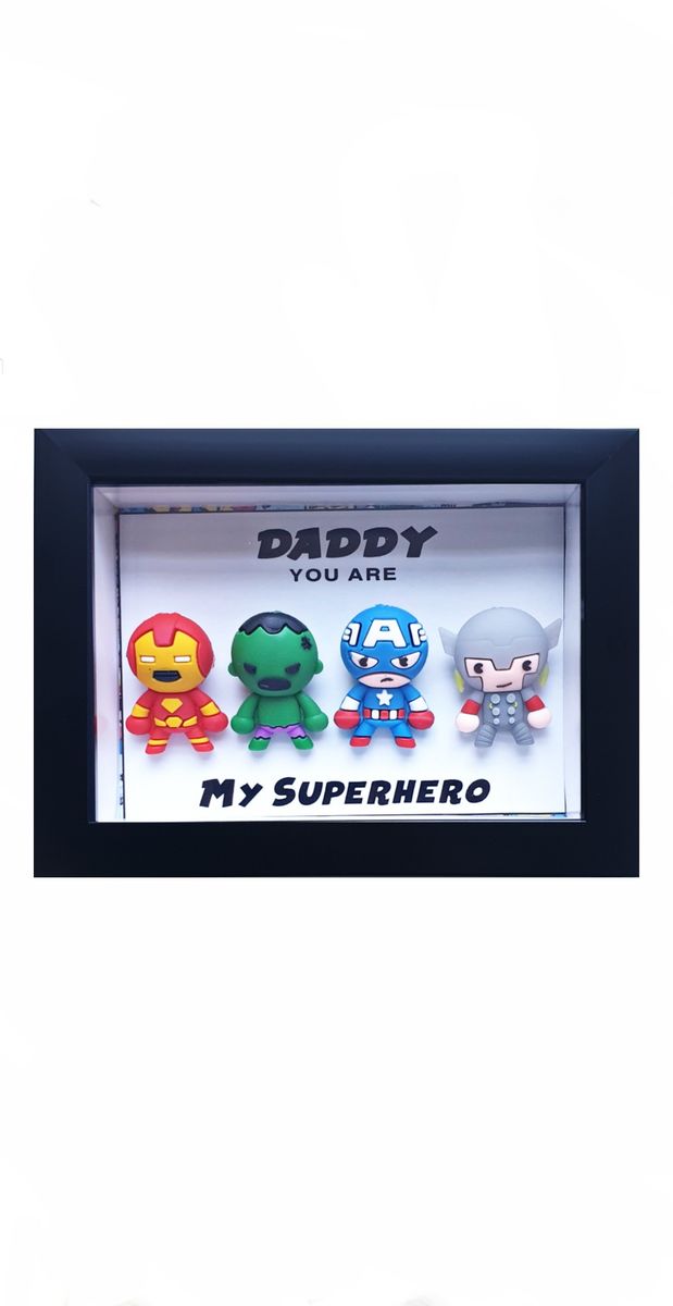 Daddy My Superhero - Avengers Themed Fathers Day Gift Frame | Shop ...