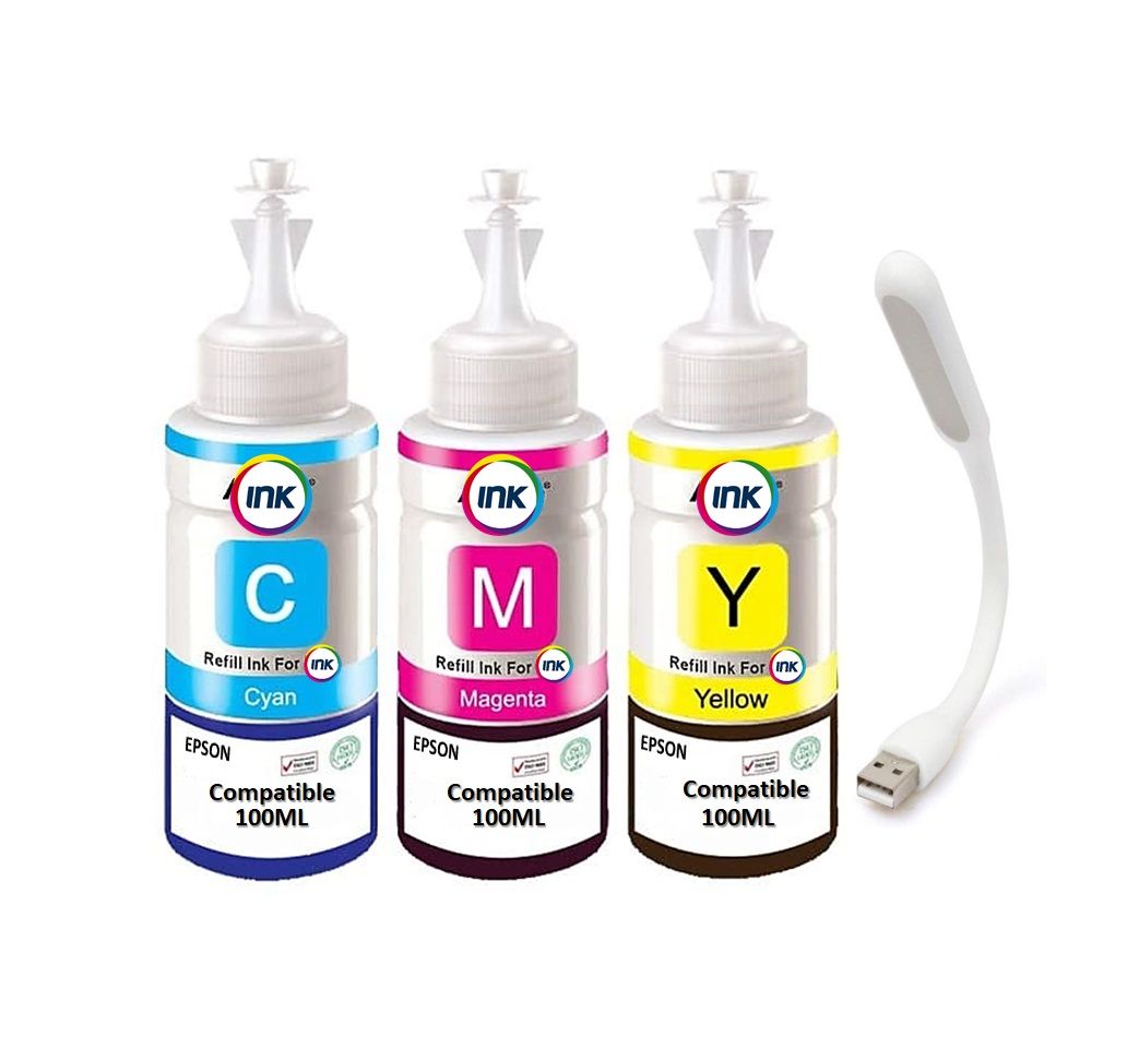 Universal Ink Compatible For Epson-ink Tank Printers-(C/M/Y) 100ML ...