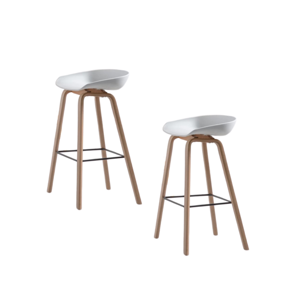 White Kitchen Bar Stool - Set of 2 Chairs | Shop Today. Get it Tomorrow ...