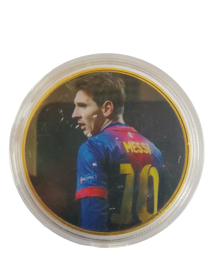 Lionel Messi Gold Plated Colourised Coin Messi 10 Barcelona Soccer Coin ...