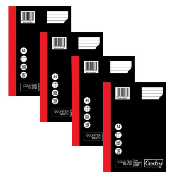 Croxley Hard Cover A4 2 Quire Quad Ruled - 4 x 192 Pg | Shop Today. Get ...