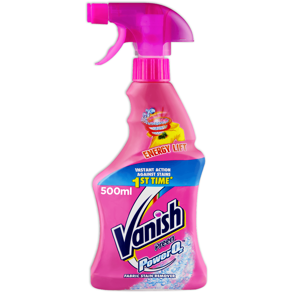 Vanish 500ml, Power 02, Fabric Stain Remover, Laundry Pre-Wash, Preen ...