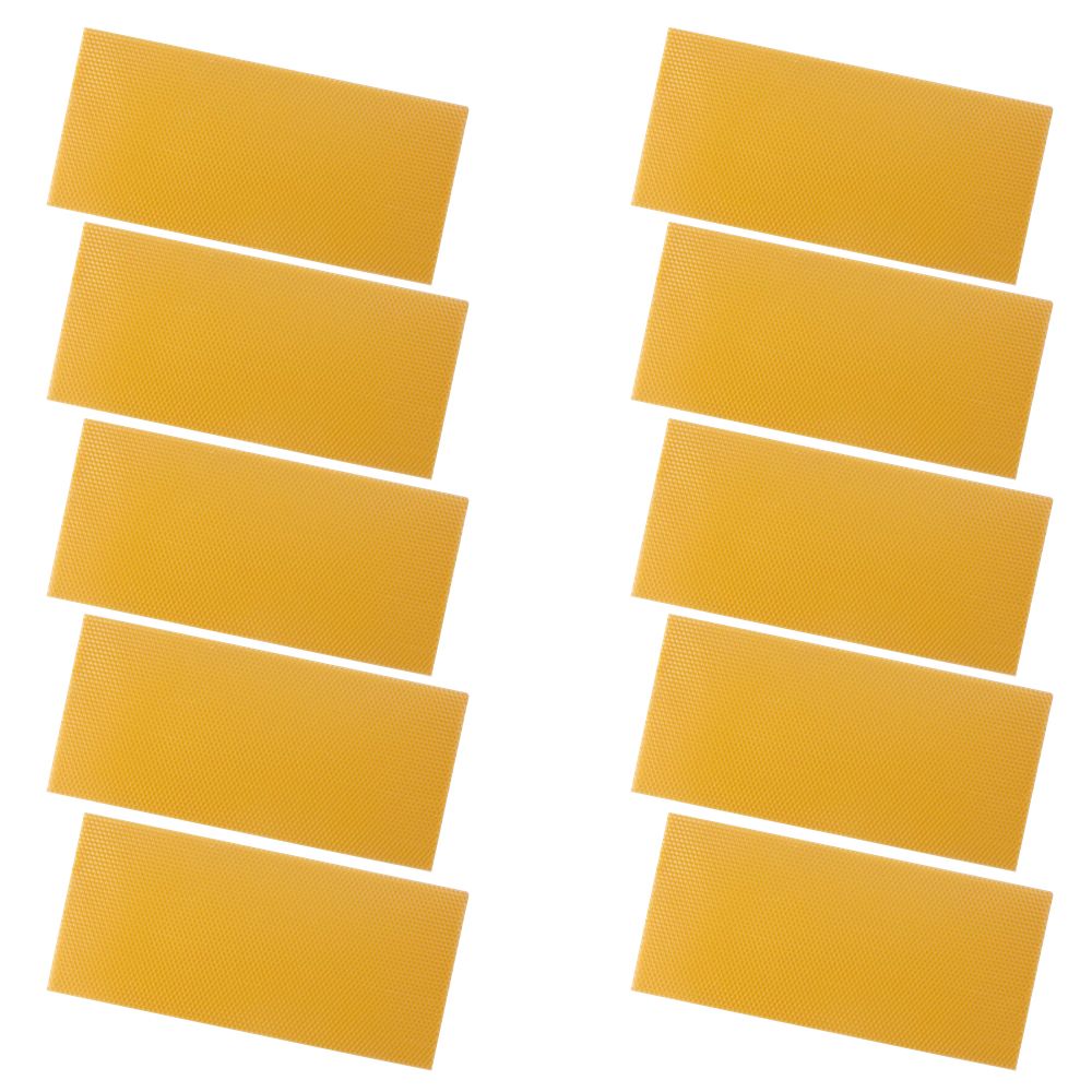 Garden DIY Honeycomb Beeswax Nesting Hive Foundation Sheet Set of 10 ...