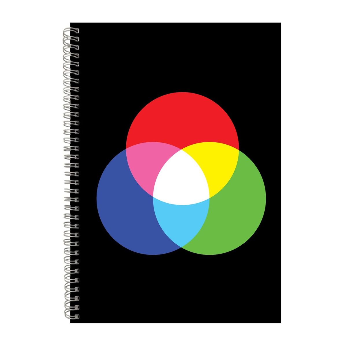 Geometric RGB Circles Notebook Geometry Gift Idea A4 Notepad 165 | Shop ...