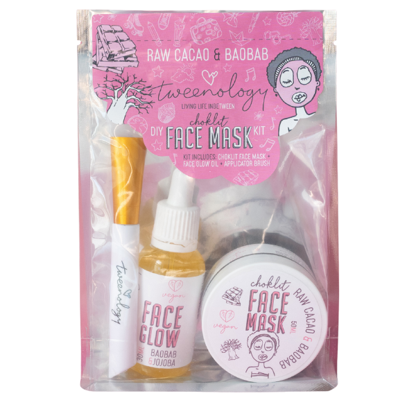 Tweenology Organic Cacao Face Mask Kit includes Mask, Oil and ...