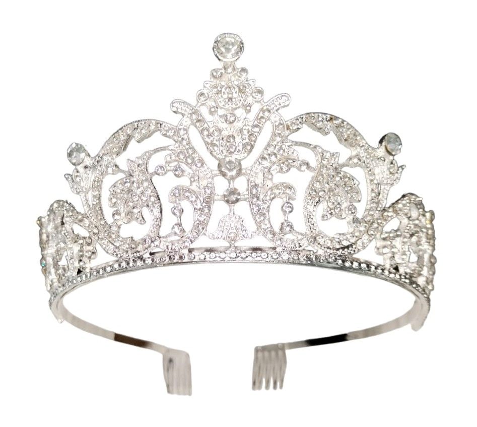 Elegant Princess Rhinestone Crystal Tiara with Combs - For Young and ...