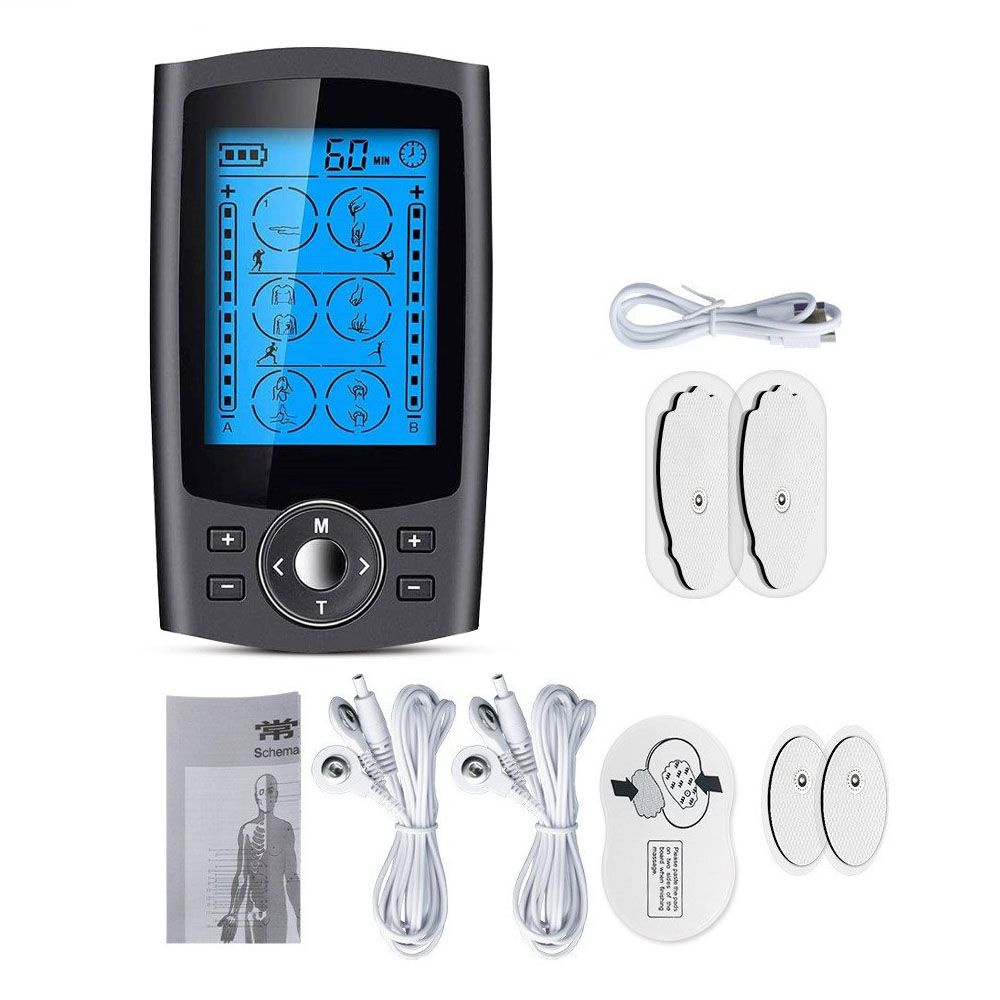 TENS Meridian Therapy Instrument 24 Mode EMS Massager Muscle Stimulator ...