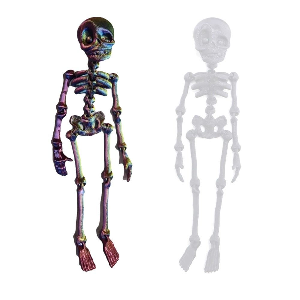 Toy 3D Printed Skeleton Fridge Magnets Toy Display Set Of 2 - 12cm ...