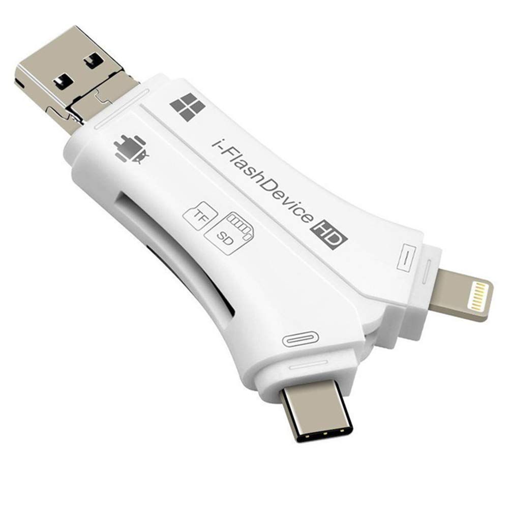 I-FLashDevice Card Reader, 4 in 1 i-Flash Device SD Memory Card Adapter ...