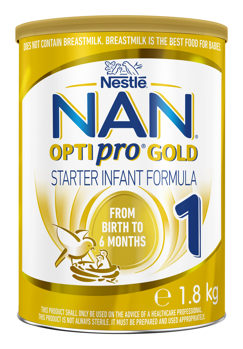 NESTLÉ NAN OPTIPRO GOLD Starter Infant Formula Stage 1, 1.8 kg tin ...
