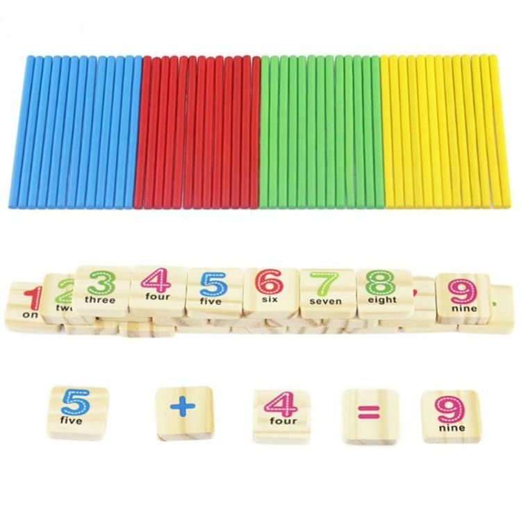 Counting Sticks With Wood Number Blocks | Shop Today. Get it Tomorrow ...