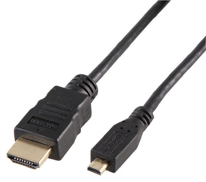 Pro Signal (PSG03807) HDMI A Plug, Micro HDMI D Plug, 2m, Black | Shop ...