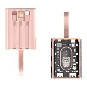 Transparent Fast Charging Cat Power Bank With LED Light for iPhone ...