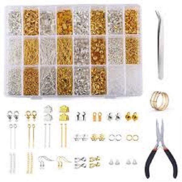 DIY Jewelry Making Kit 24 Grids Earring Findings Set With Tools | Shop ...