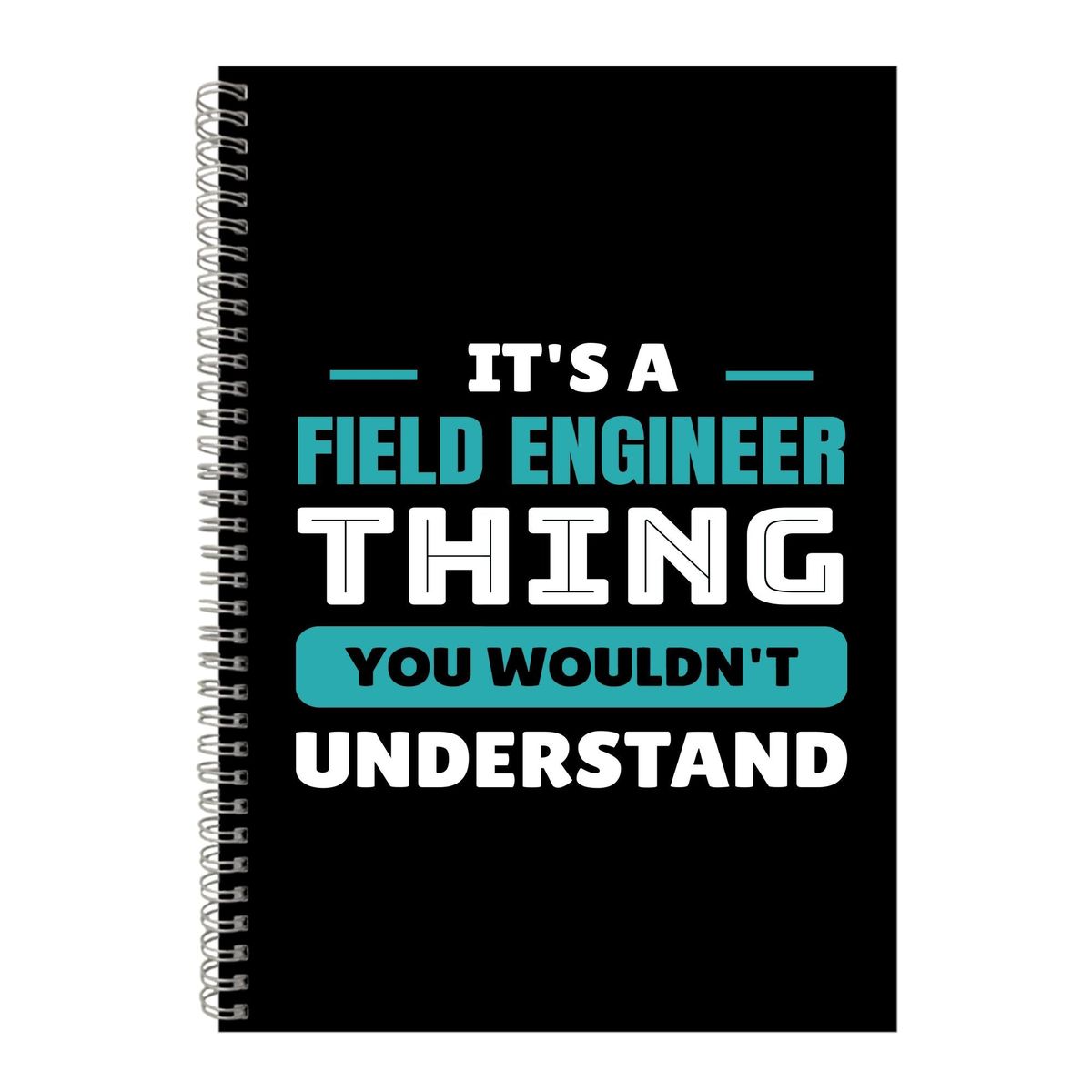 Field Engineer A4 Notebook Spiral Lined Job Quotes Graphic Notepad Gift ...