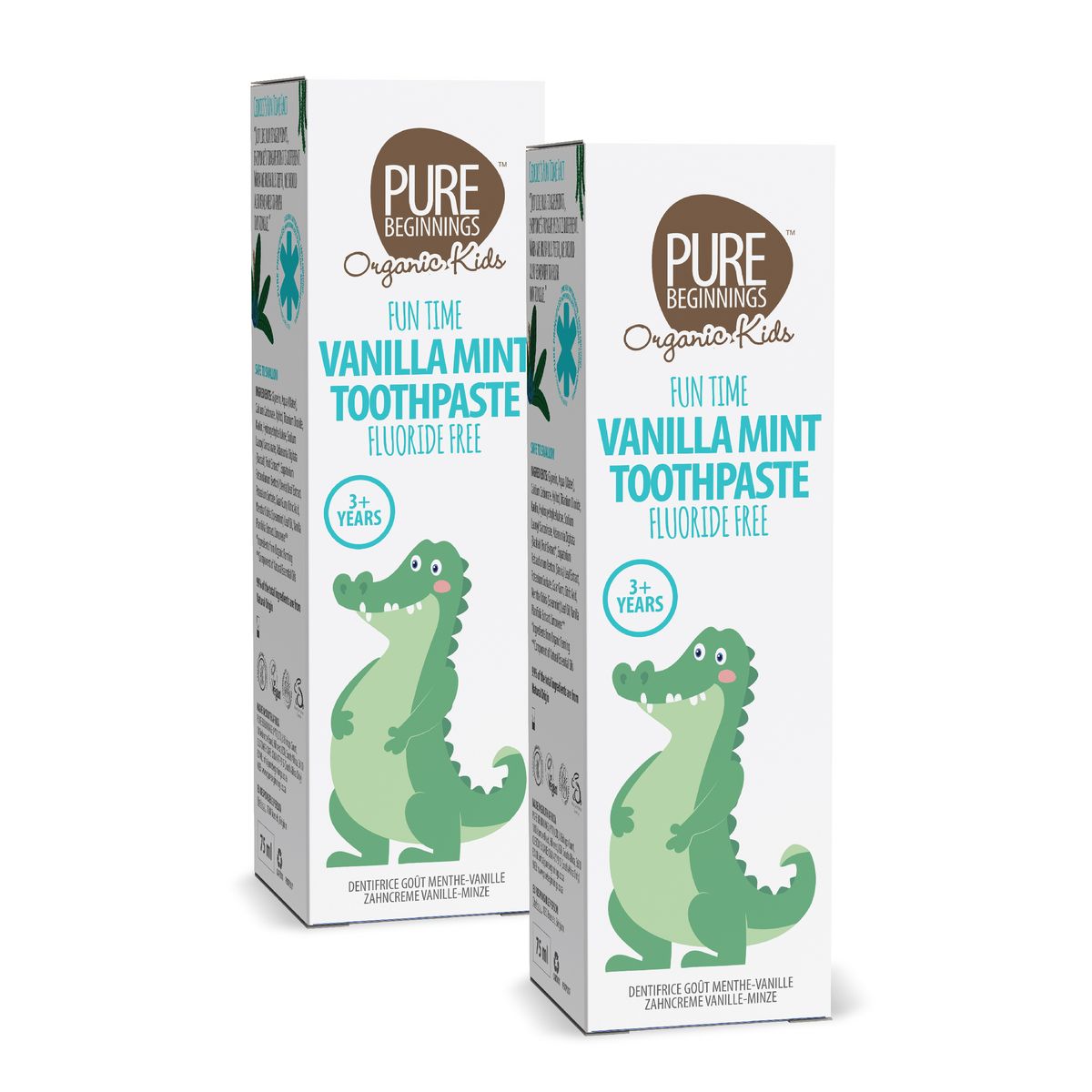 Pure Beginnings - Fun Time Vanilla Mint Toothpaste Banded Pack of 2 x ...