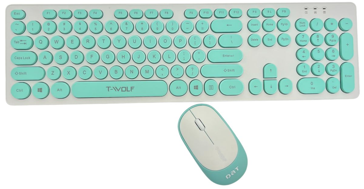 DAT Punk Retro 2.4G Wireless Keyboard And Mouse Set | Shop Today. Get ...