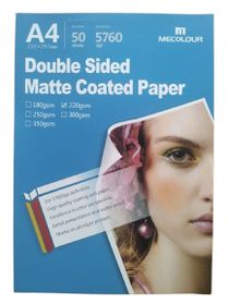 Mecolour A4 Double sided Matt Photo Paper 220G 50 Sheets | Shop Today ...