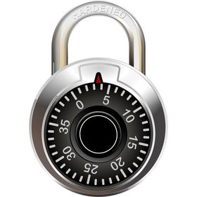 TRI-CIRCLE Stainless Steel Combination Lock - Weatherproof Security ...